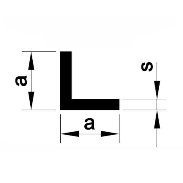 25x25x1 Mill Finish Aluminium Angle Equal | Alterna Metals